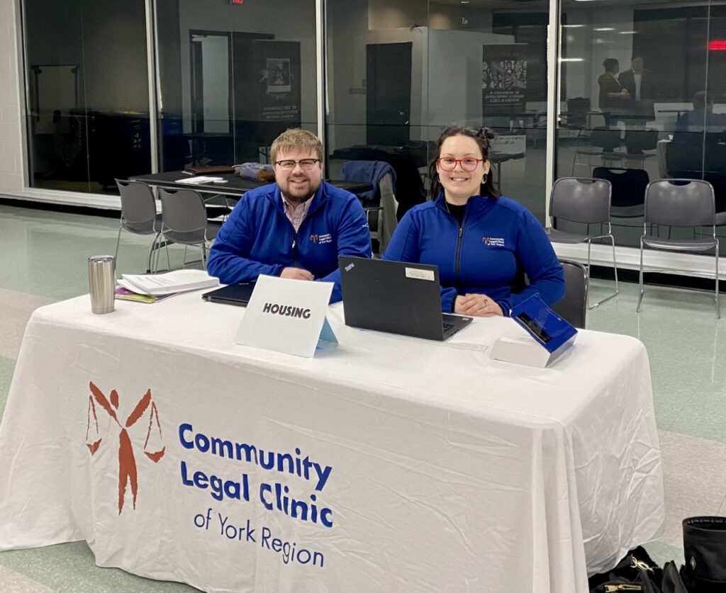 Our Michelle Sutherland and Ben Hognestad providing free legal advice ...